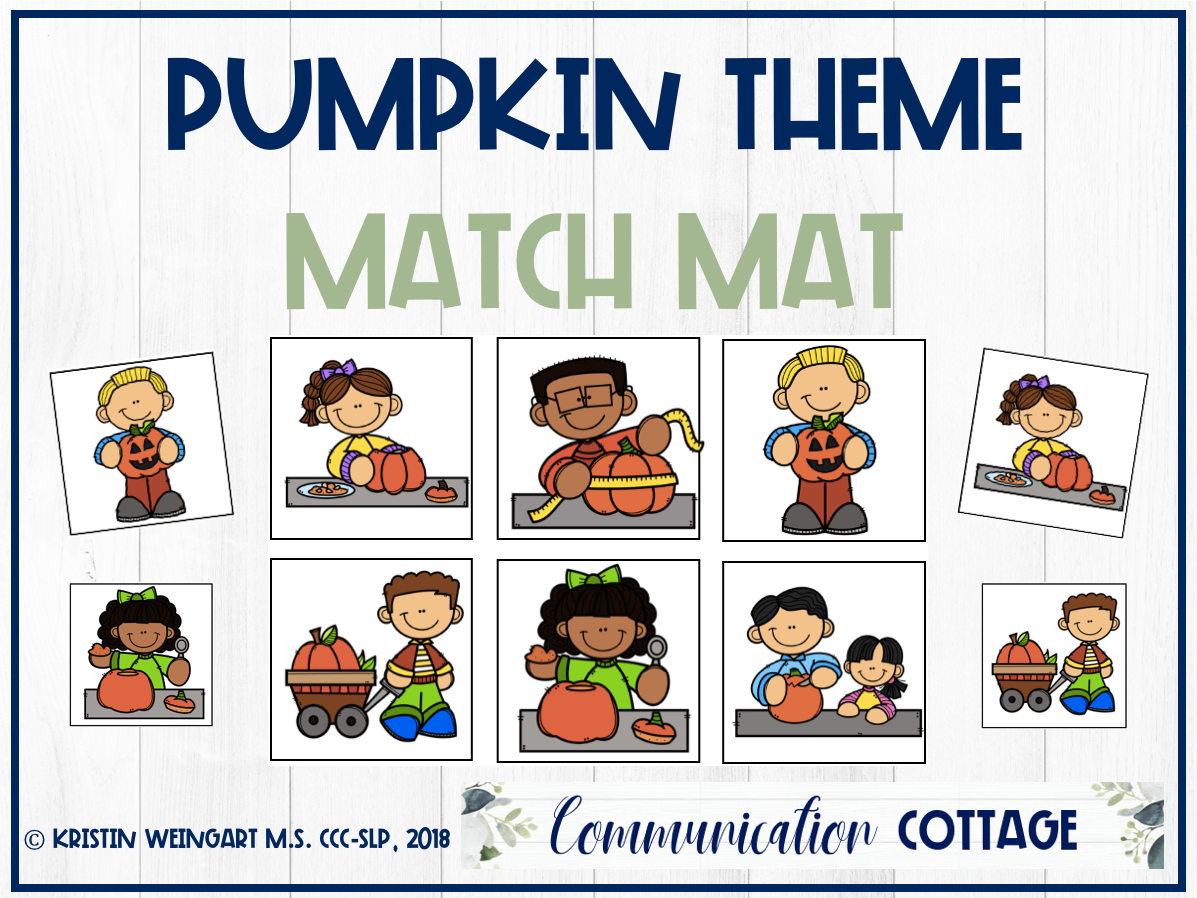 Pumpkin Match Mat – Communication Cottage LLC