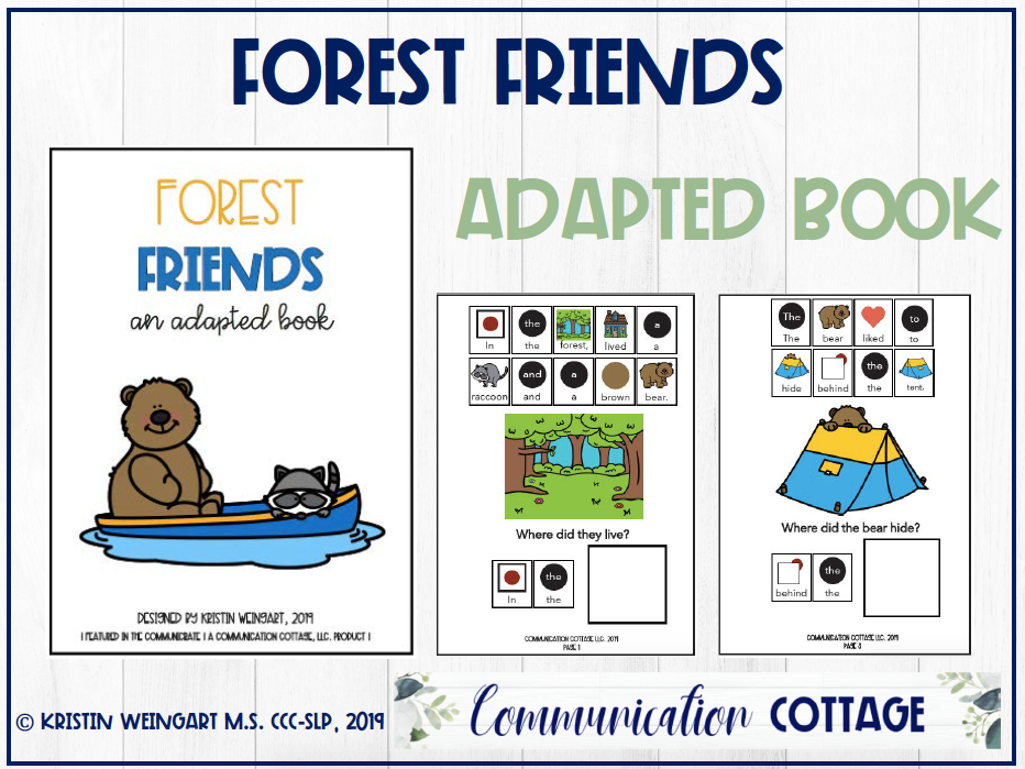 Forest Friends: Adapted Book – Communication Cottage LLC
