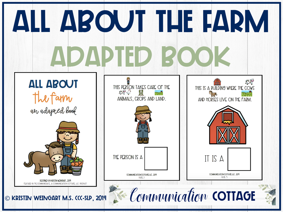 All About The Farm: Adapted Book – Communication Cottage LLC