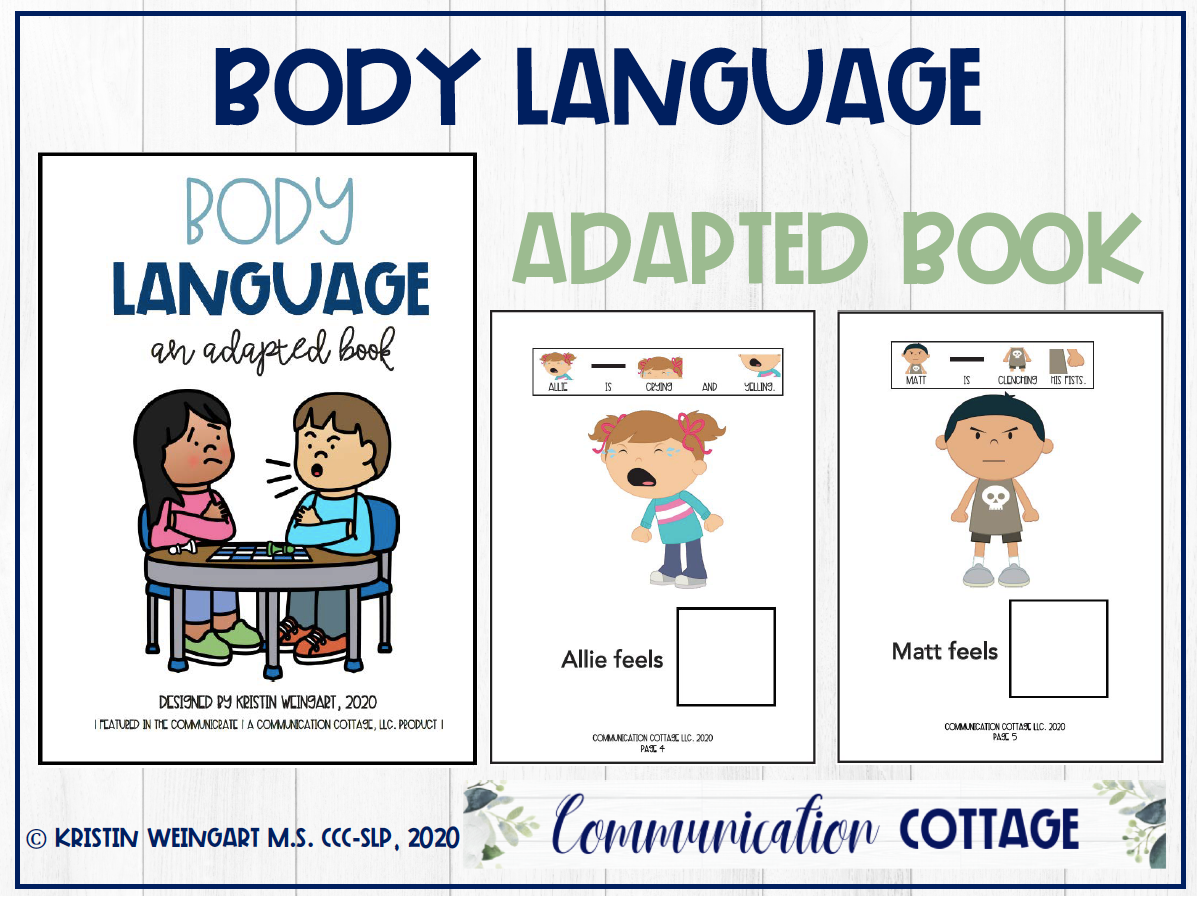 Body Language: Adapted Book – Communication Cottage LLC