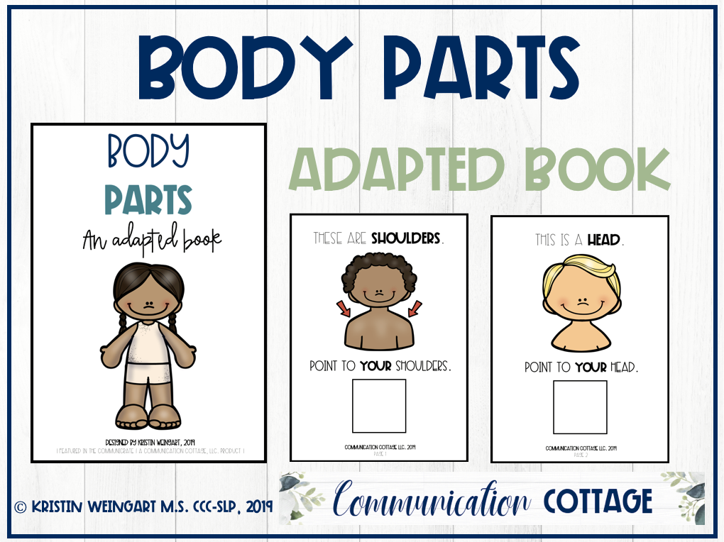 Body Part: Adapted Book – Communication Cottage LLC