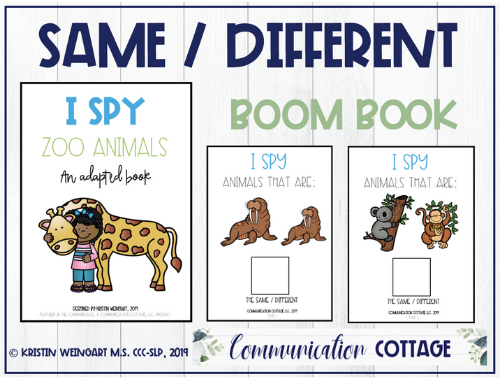 I Spy Zoo Animals: Adapted Book – Communication Cottage LLC