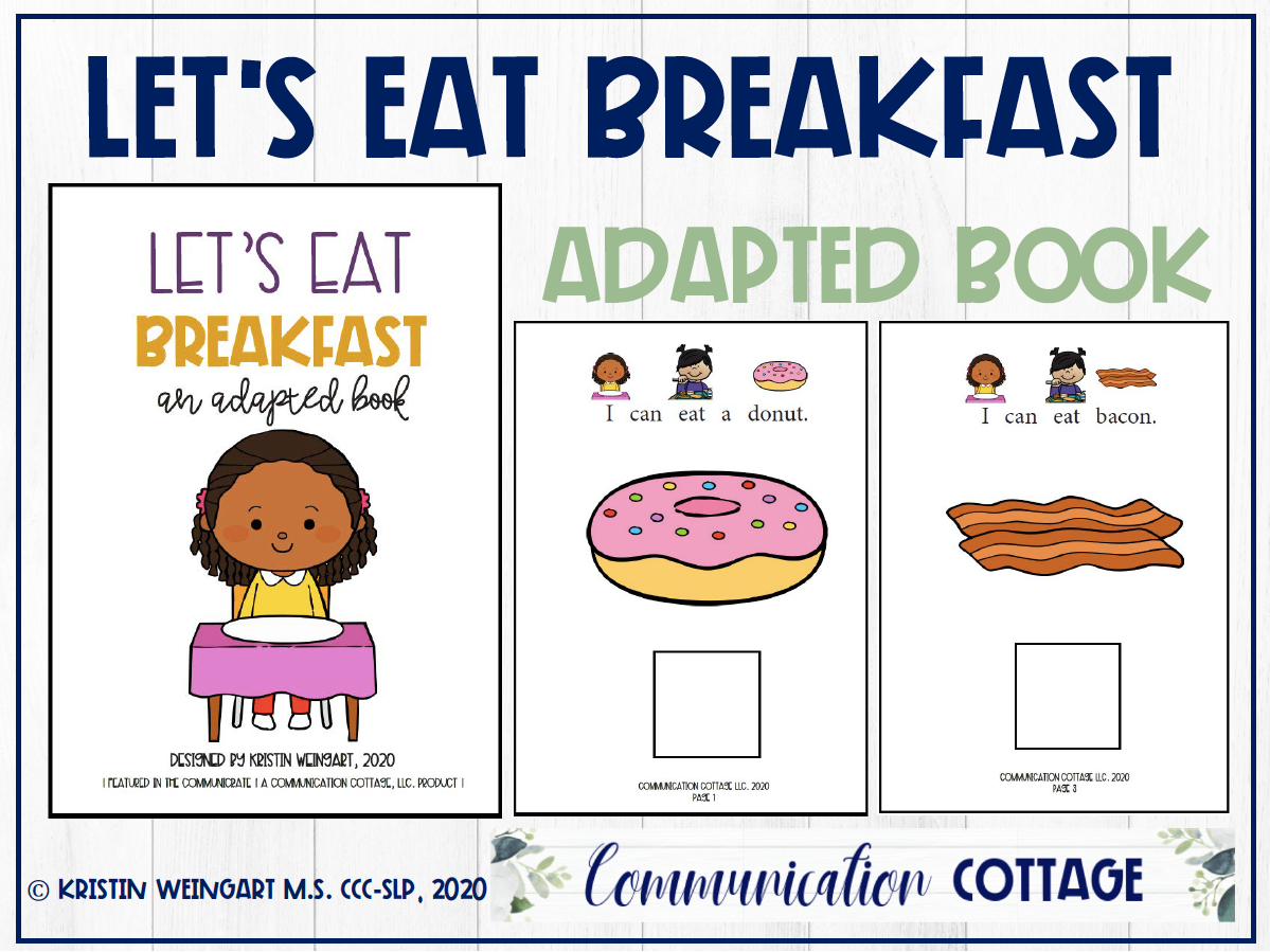 Let's Eat Breakfast: Adapted Book – Communication Cottage LLC