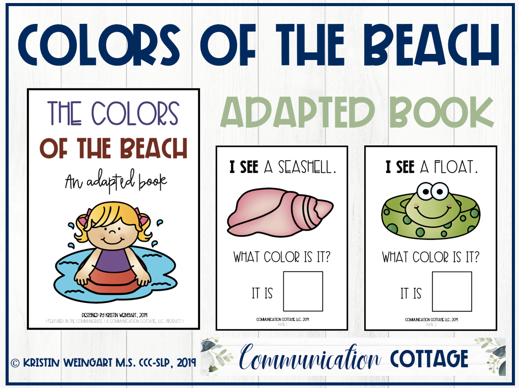 The Colors of the Beach: Adapted Book – Communication Cottage LLC