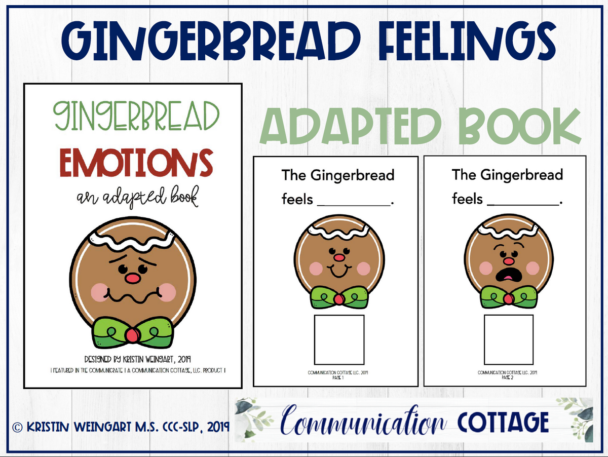 Gingerbread Feelings: Adapted Book – Communication Cottage LLC