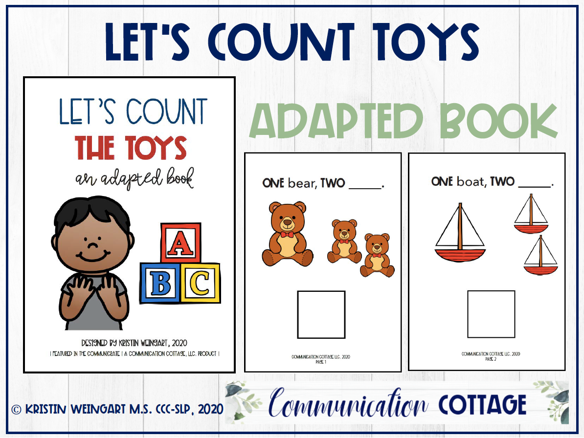 Let's Count Toys: Adapted Book – Communication Cottage LLC