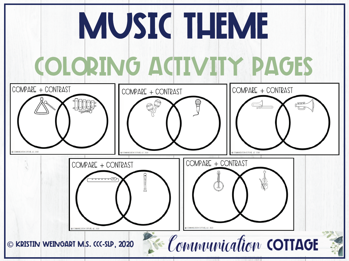 music theme coloring pages