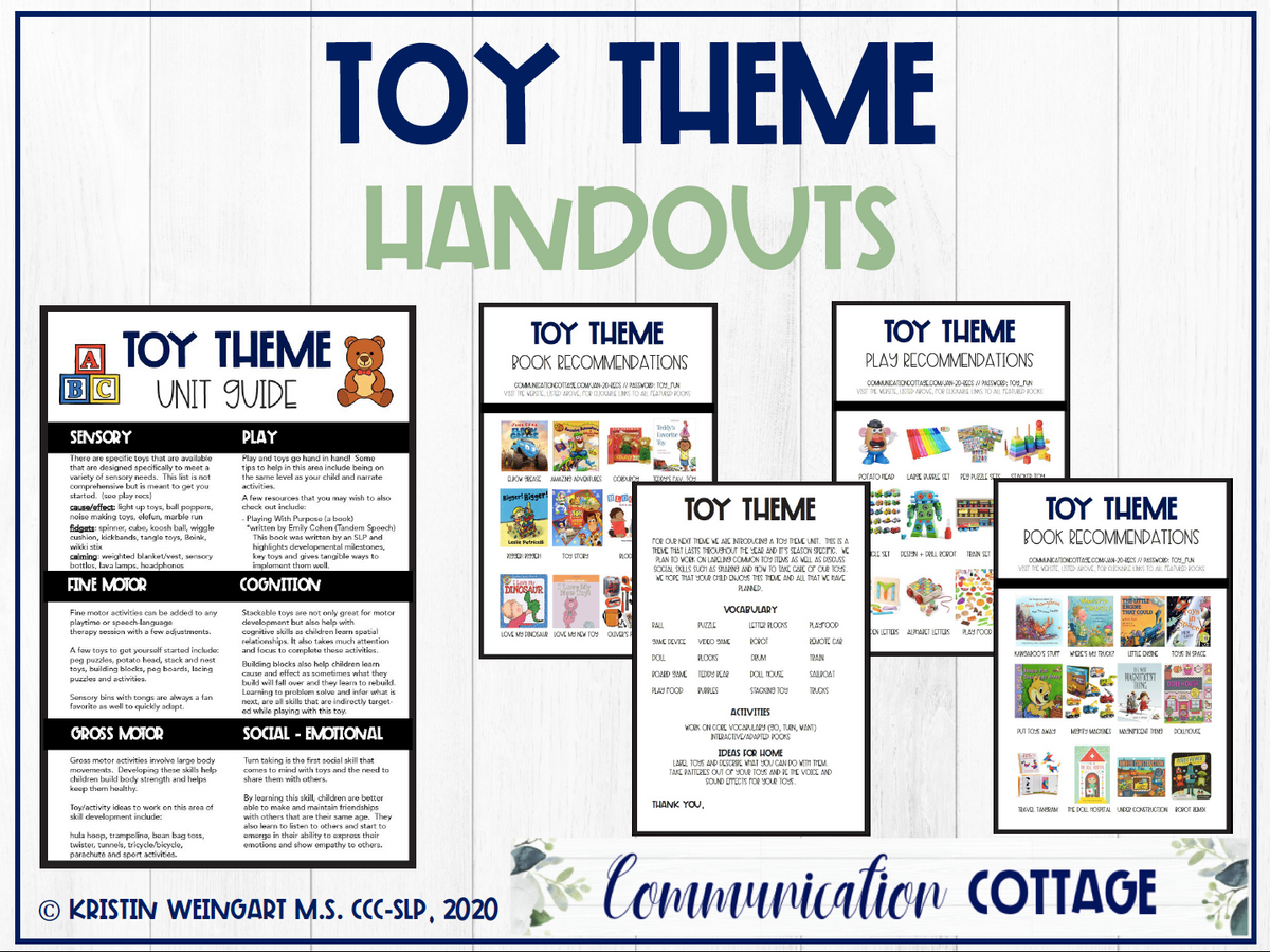 Toy Theme Guide – Communication Cottage LLC