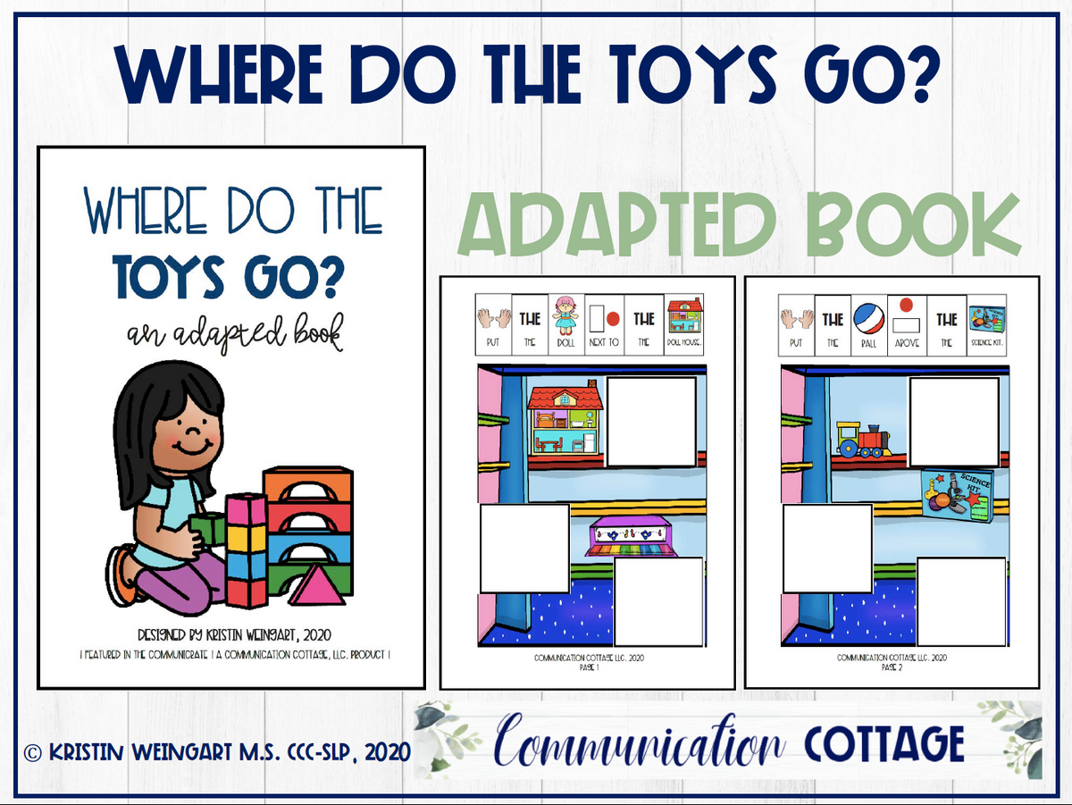 Where Do The Toys Go: Adapted Book – Communication Cottage LLC