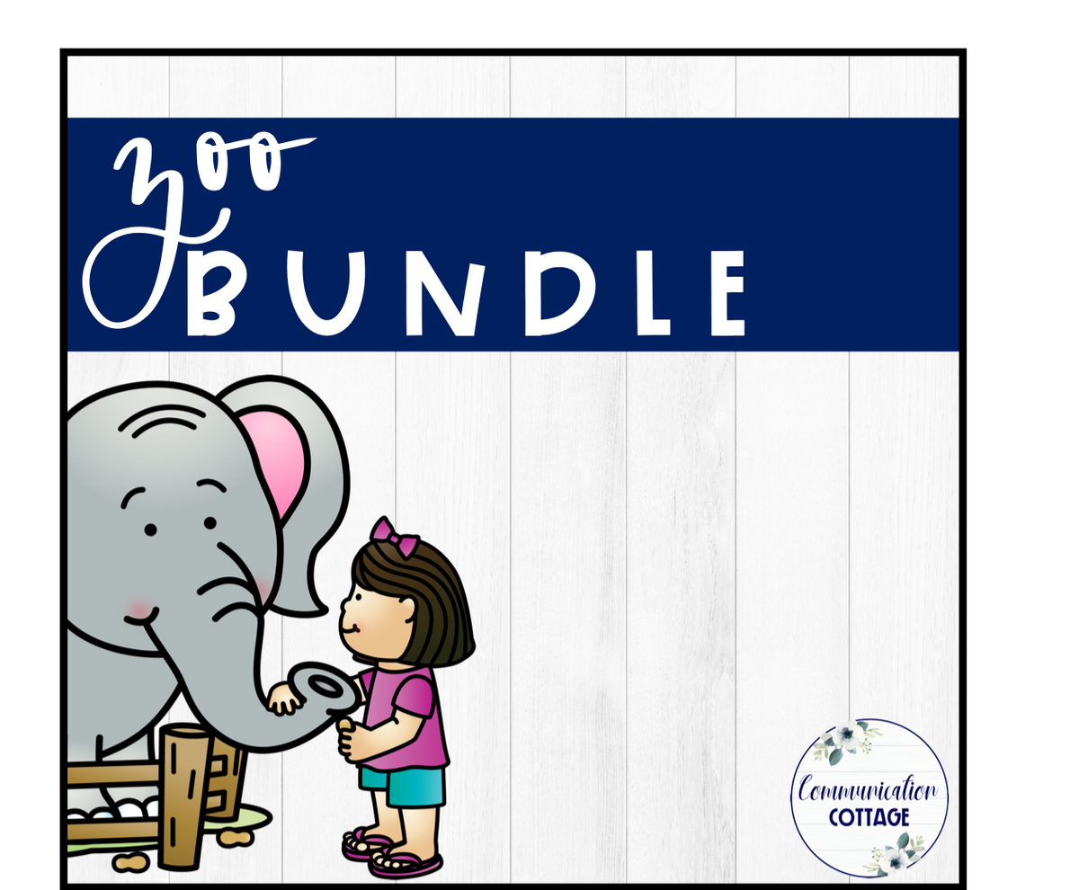 Zoo Theme Digital Bundle – Communication Cottage LLC