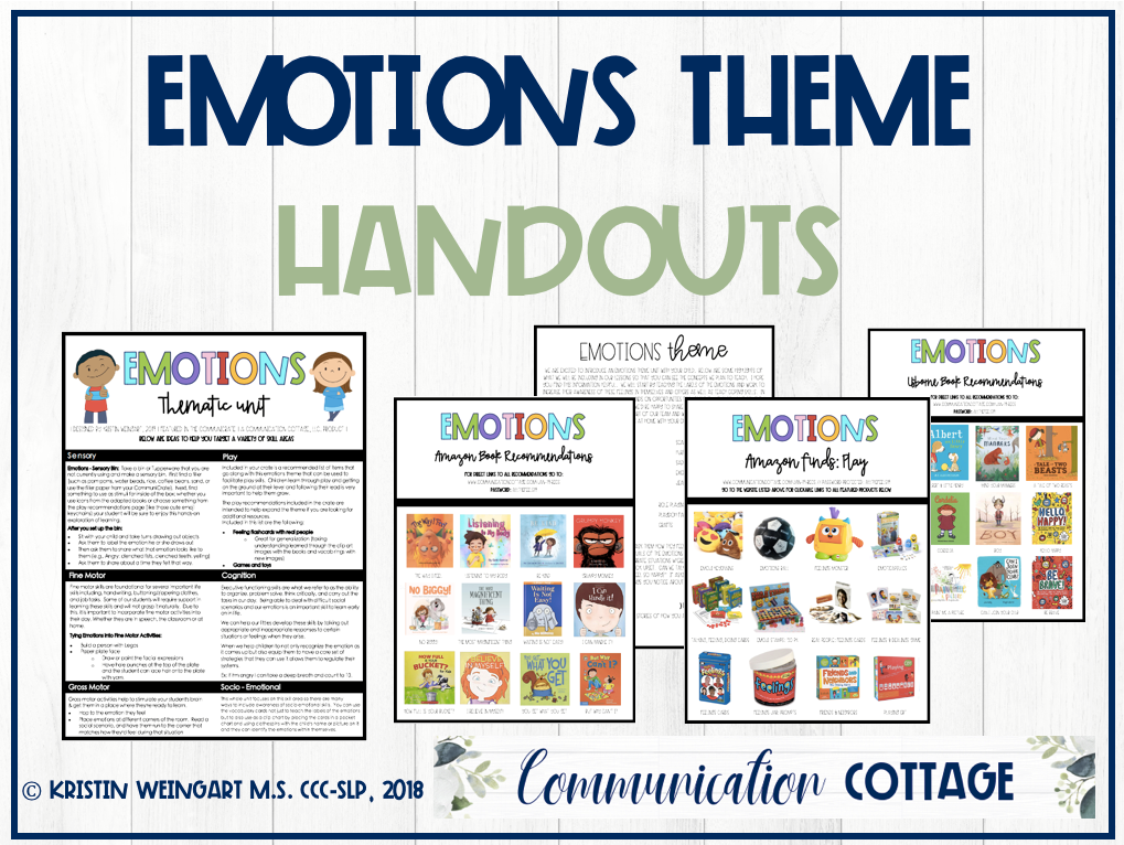 Emotions Theme Guide + Recs – Communication Cottage LLC
