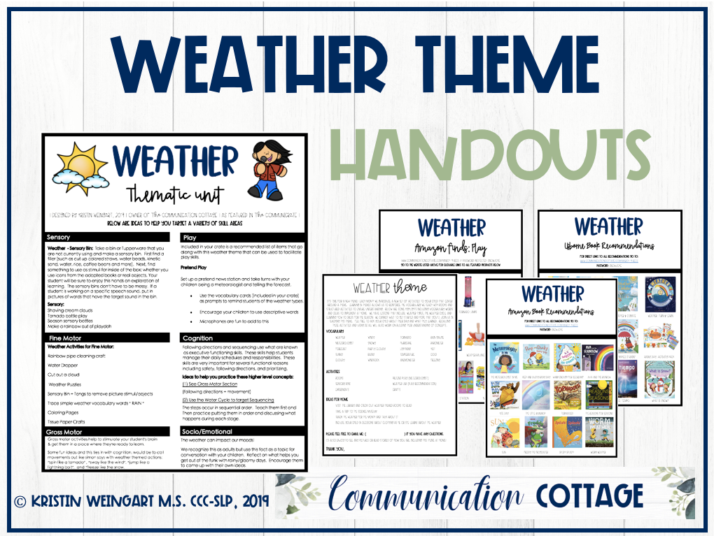Weather Theme Guide + Recs – Communication Cottage LLC