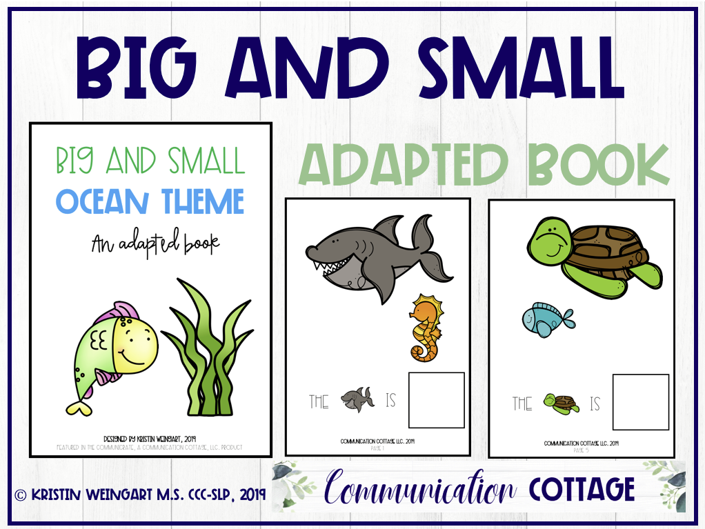 Big and Small Ocean Animals: Adapted Book – Communication Cottage LLC