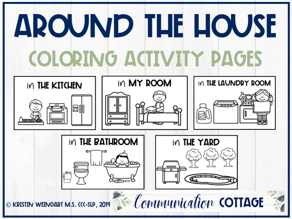 house rooms coloring pages