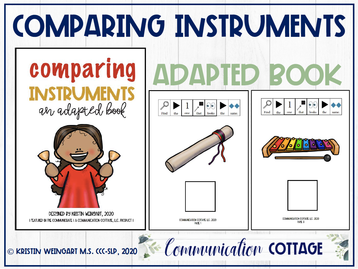 Comparing Instruments: Adapted Book – Communication Cottage LLC