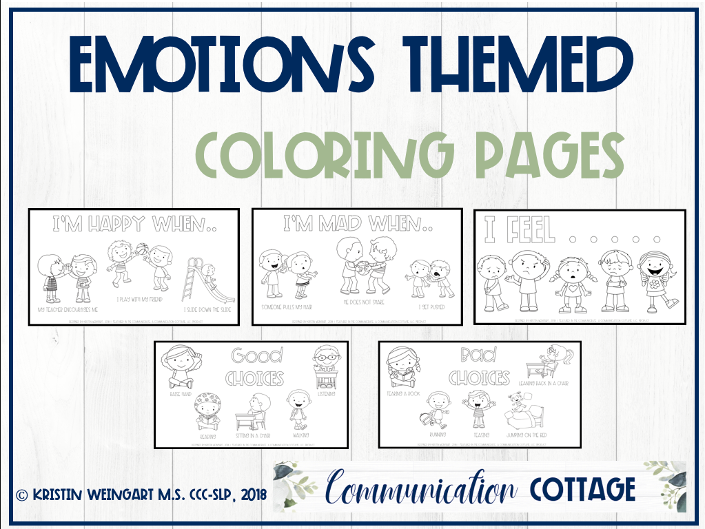 feelings coloring pages for preschoolers