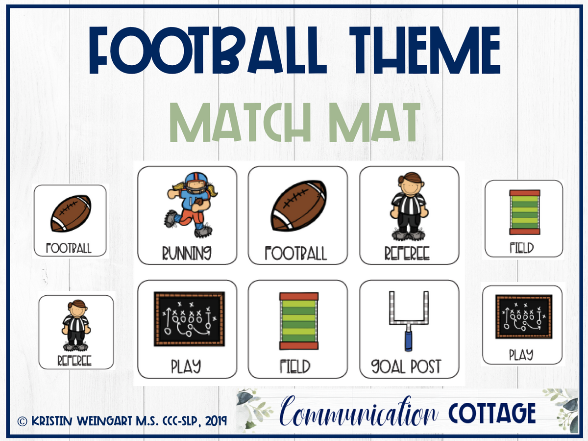 Football Match Mat – Communication Cottage LLC