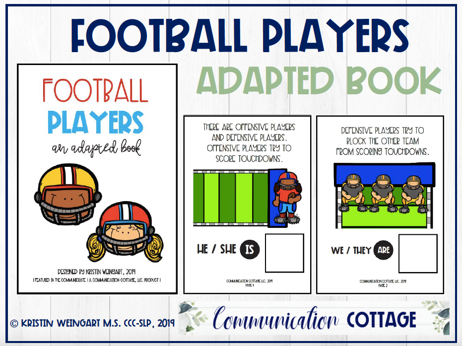 Football Players: Adapted Book – Communication Cottage LLC